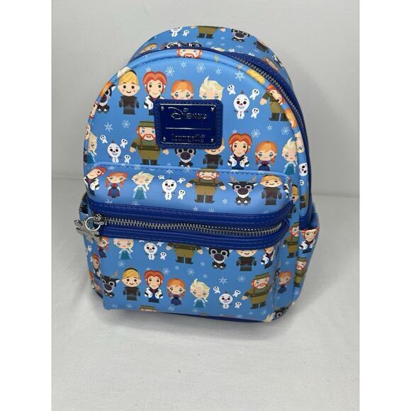 Loungefly | Bags | Nwt Loungefly Disney Frozen Mini Backpack All Over ...